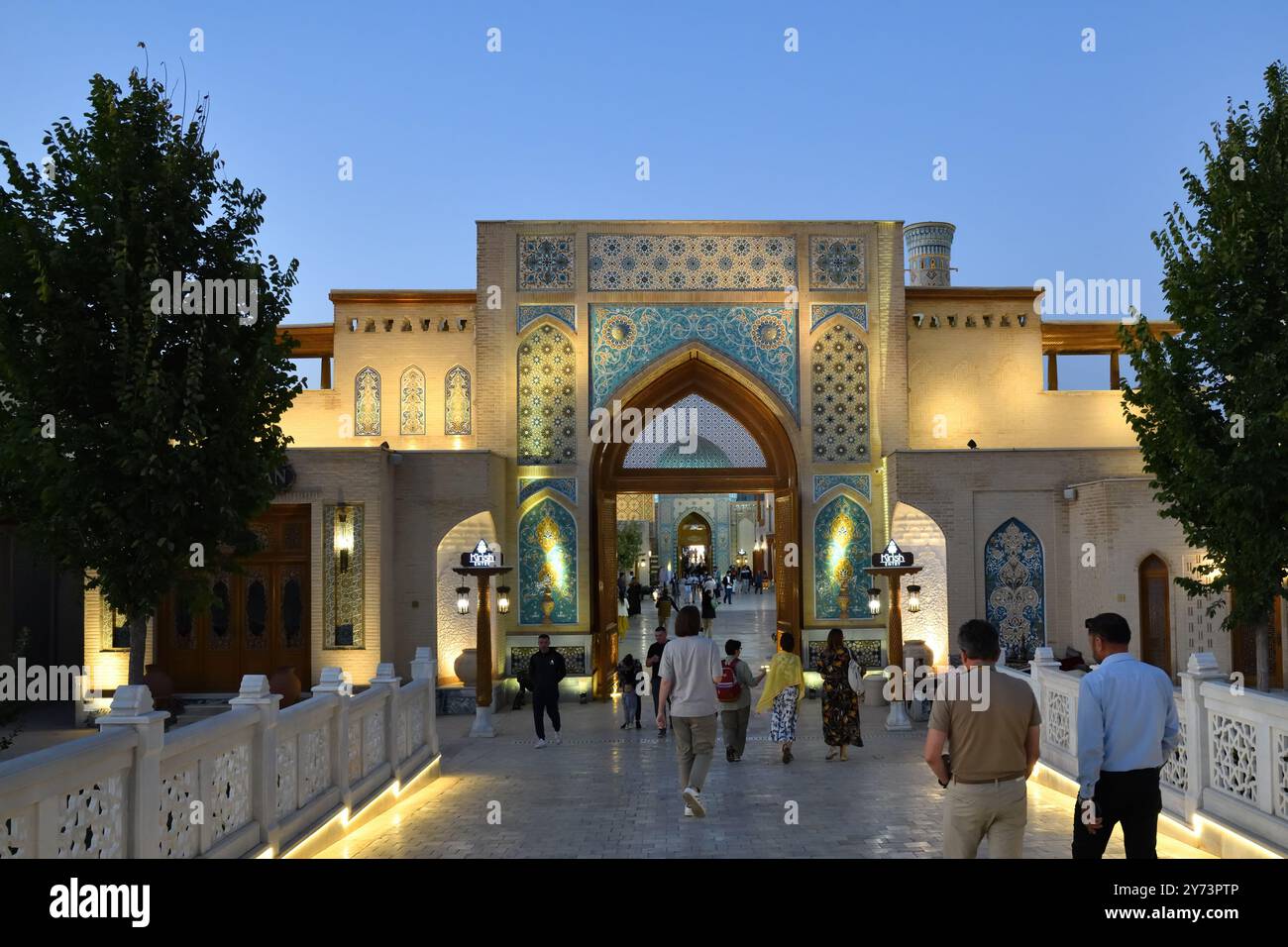 Samarkand, Uzbekistan - Sept 10, 2024: Main entrance in modern ...