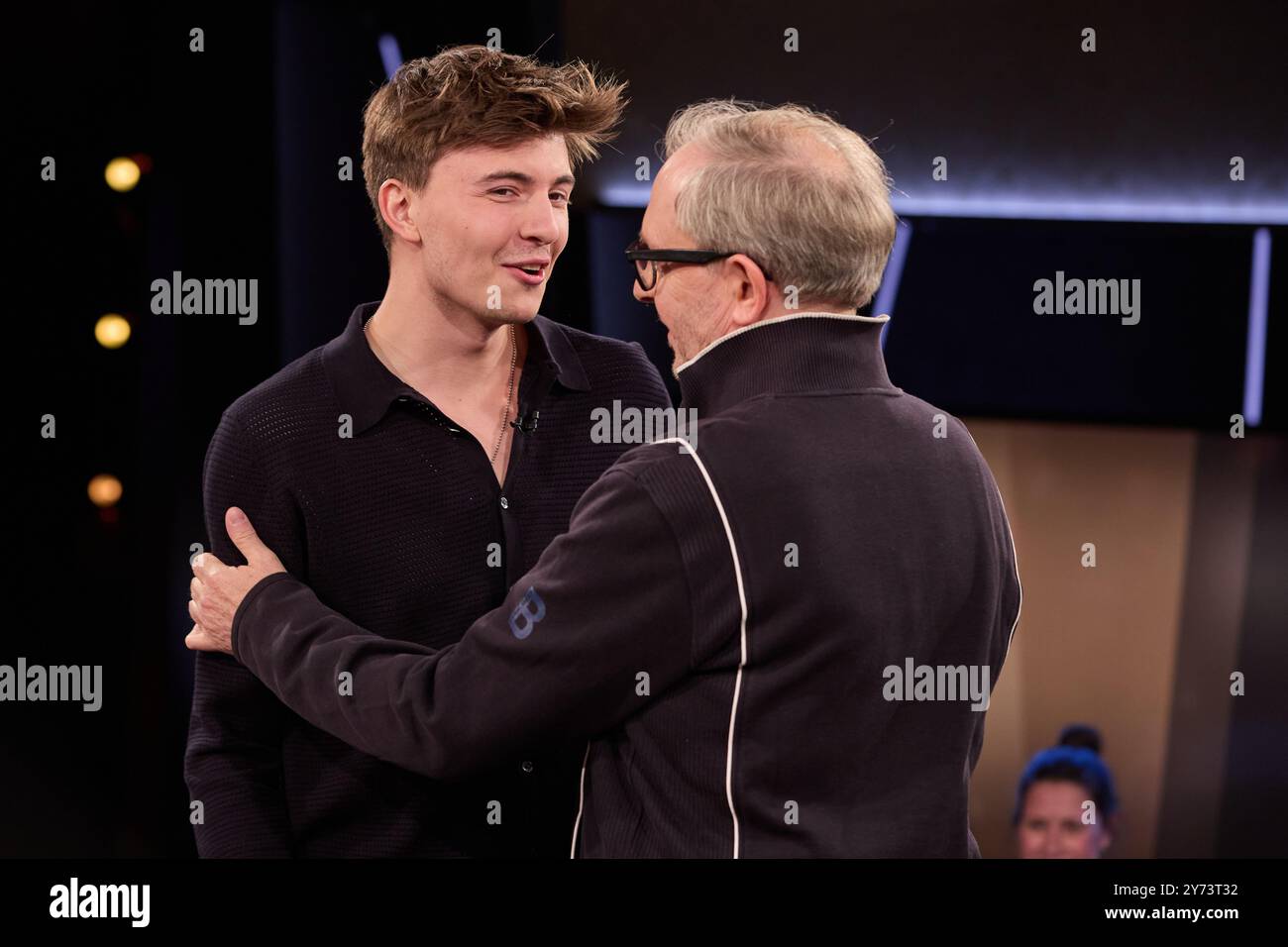 Hamburg, Germany. 27th Sep, 2024. Olli Dittrich (r), musician and humorist, and his son Jonathan ...