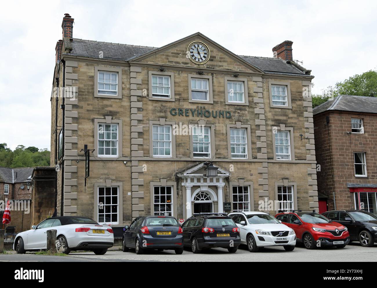 The Greyhound Hotel at Cromford built by Sir Richard Arkwright in 1778 ...
