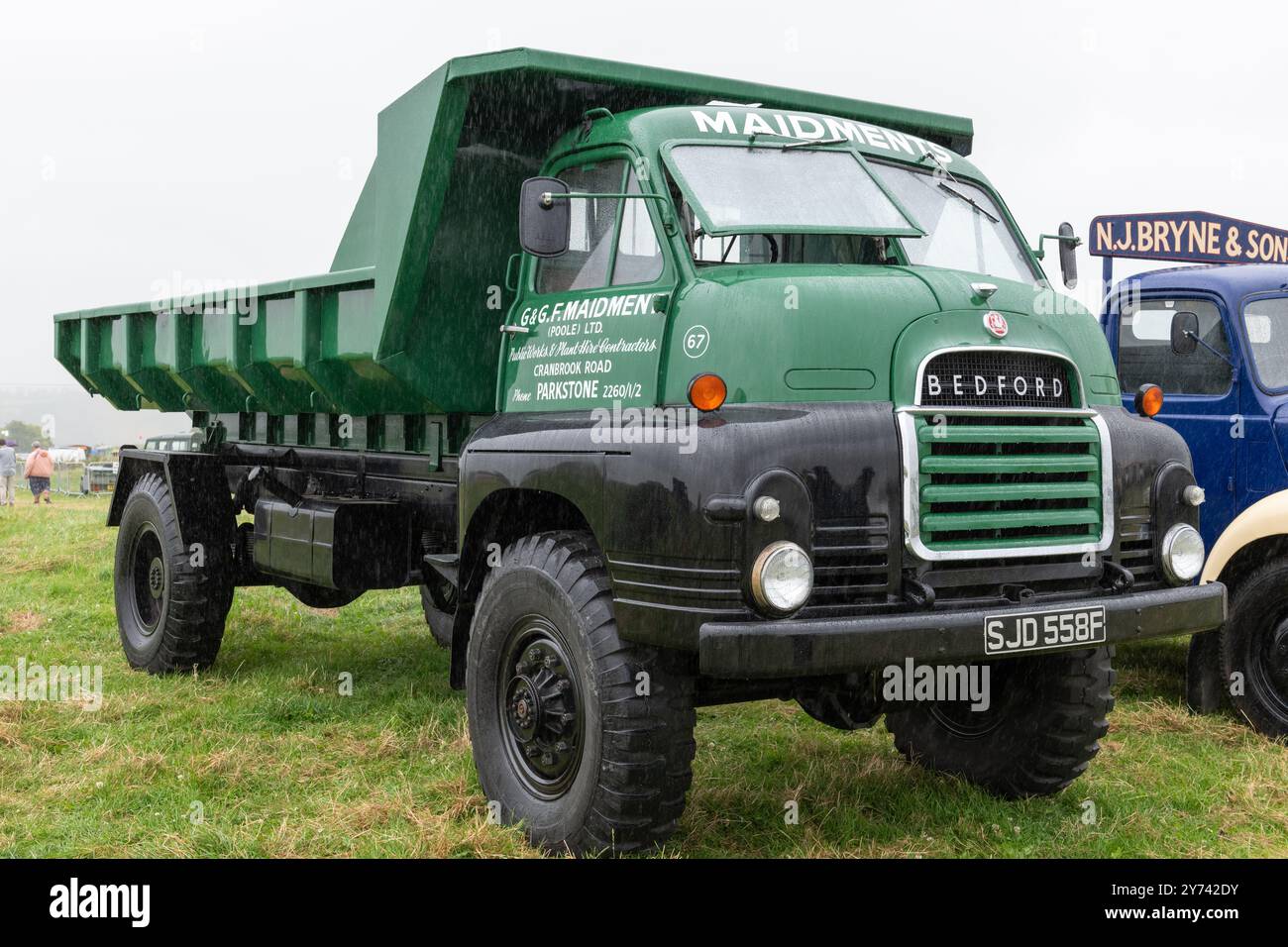 Low Ham.Somerset.United Kingdom.July 20th 2024.A Bedford RL tipper from ...