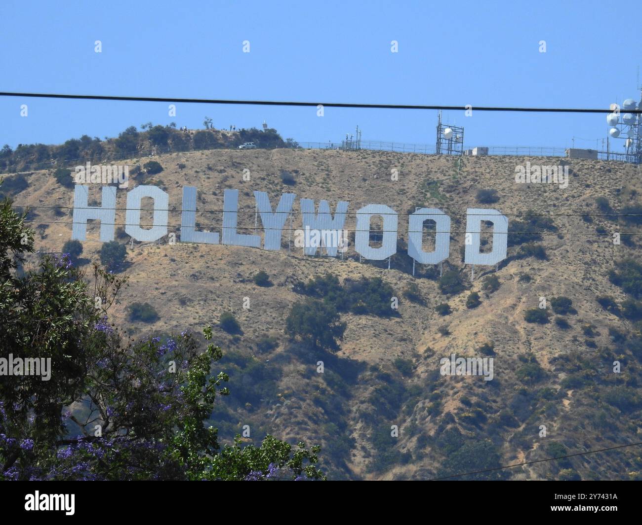 The Hollywood Sign, perched on the Hollywood Hills, symbolizes the ...