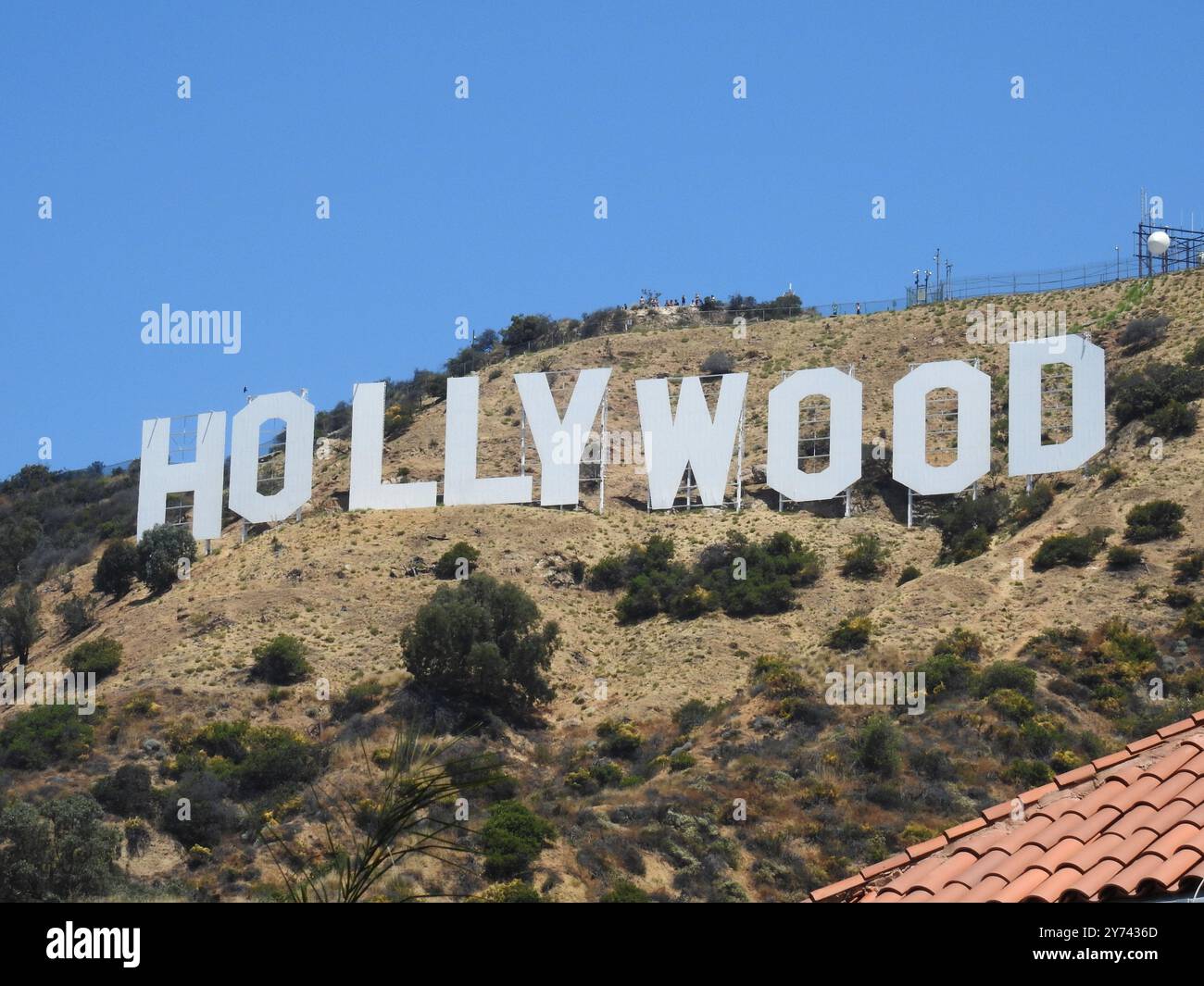 The Hollywood Sign, perched on the Hollywood Hills, symbolizes the ...