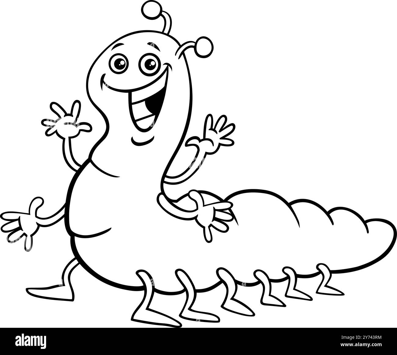 Cartoon insect coloring coloring hi-res stock photography and images ...