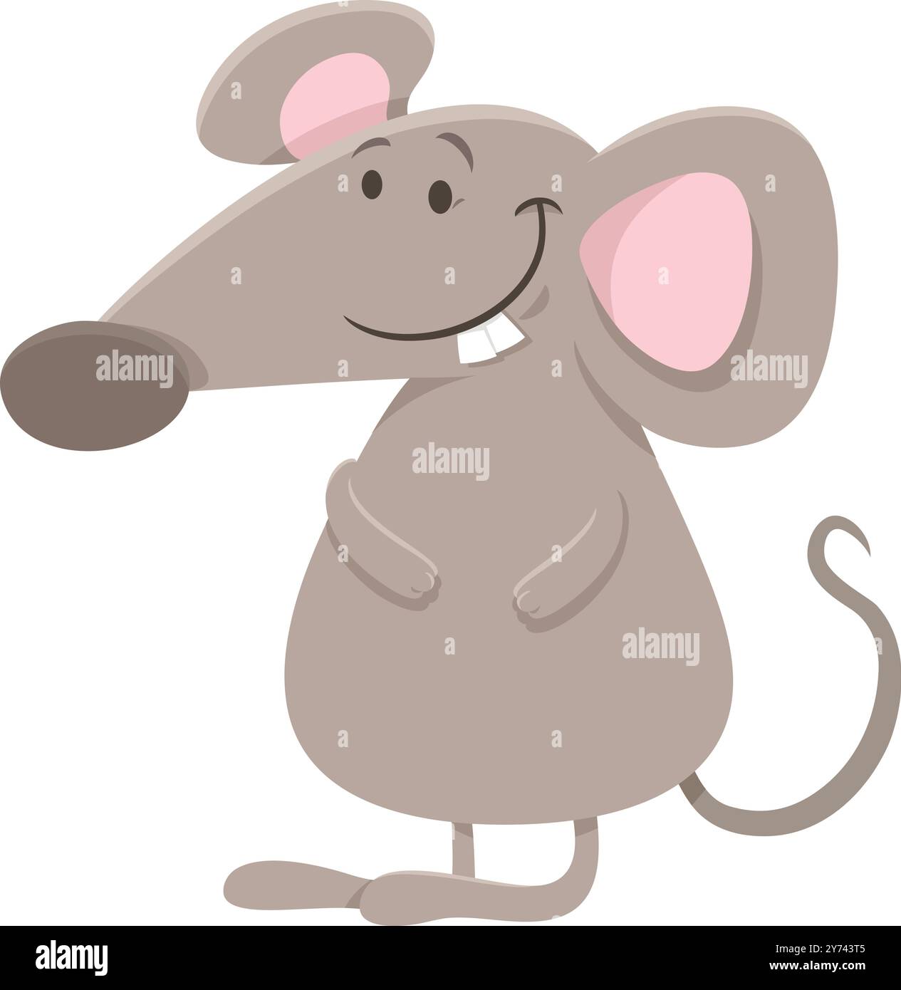 Cartoon illustration of cute mouse animal character Stock Vector Image ...