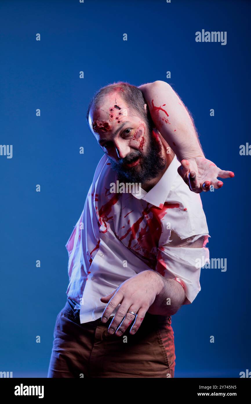 Creepy zombie hands frightening covered hi-res stock photography and ...