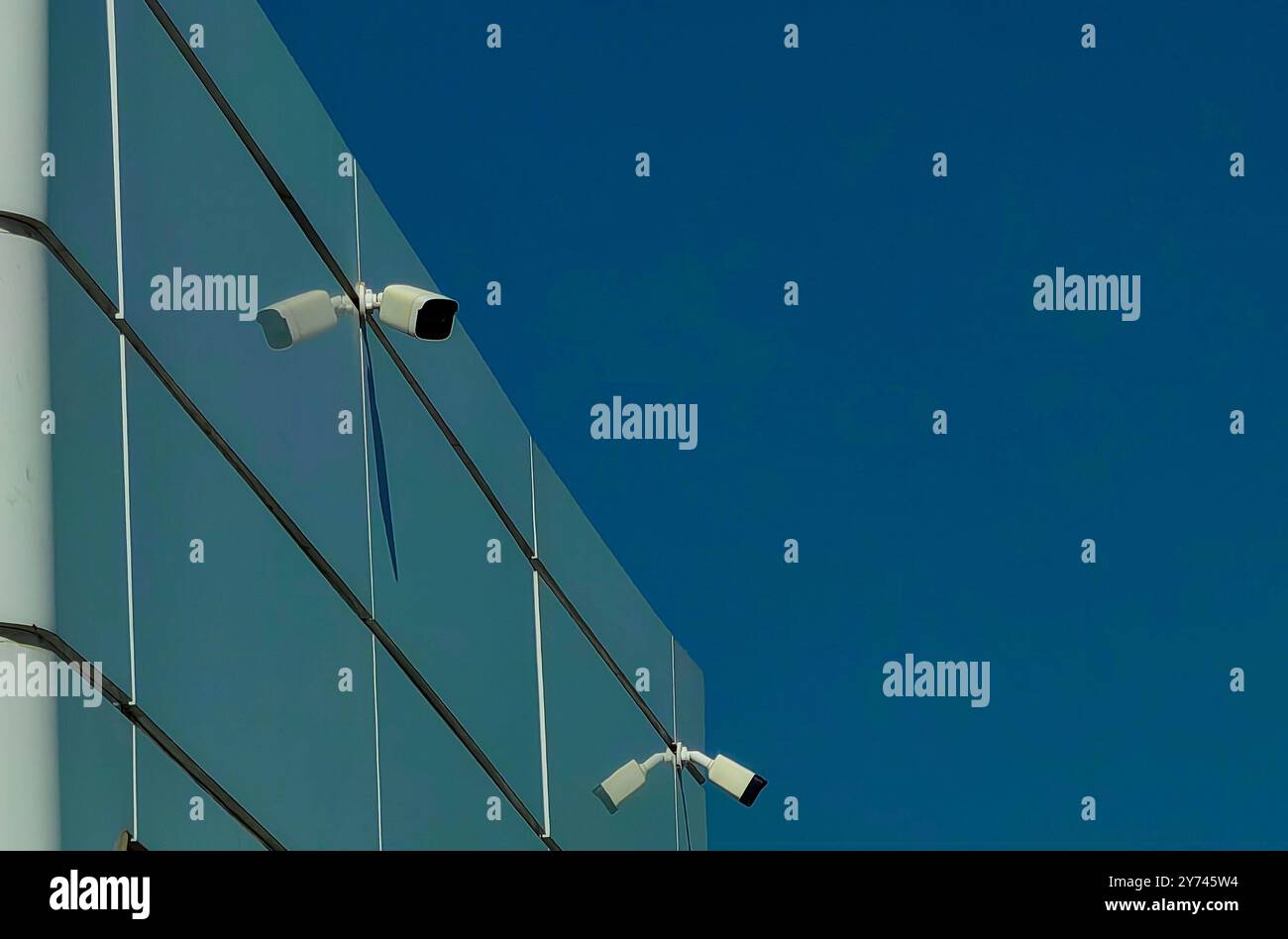 Someone Always Watching: Dual Surveillance Around the Corner Stock ...