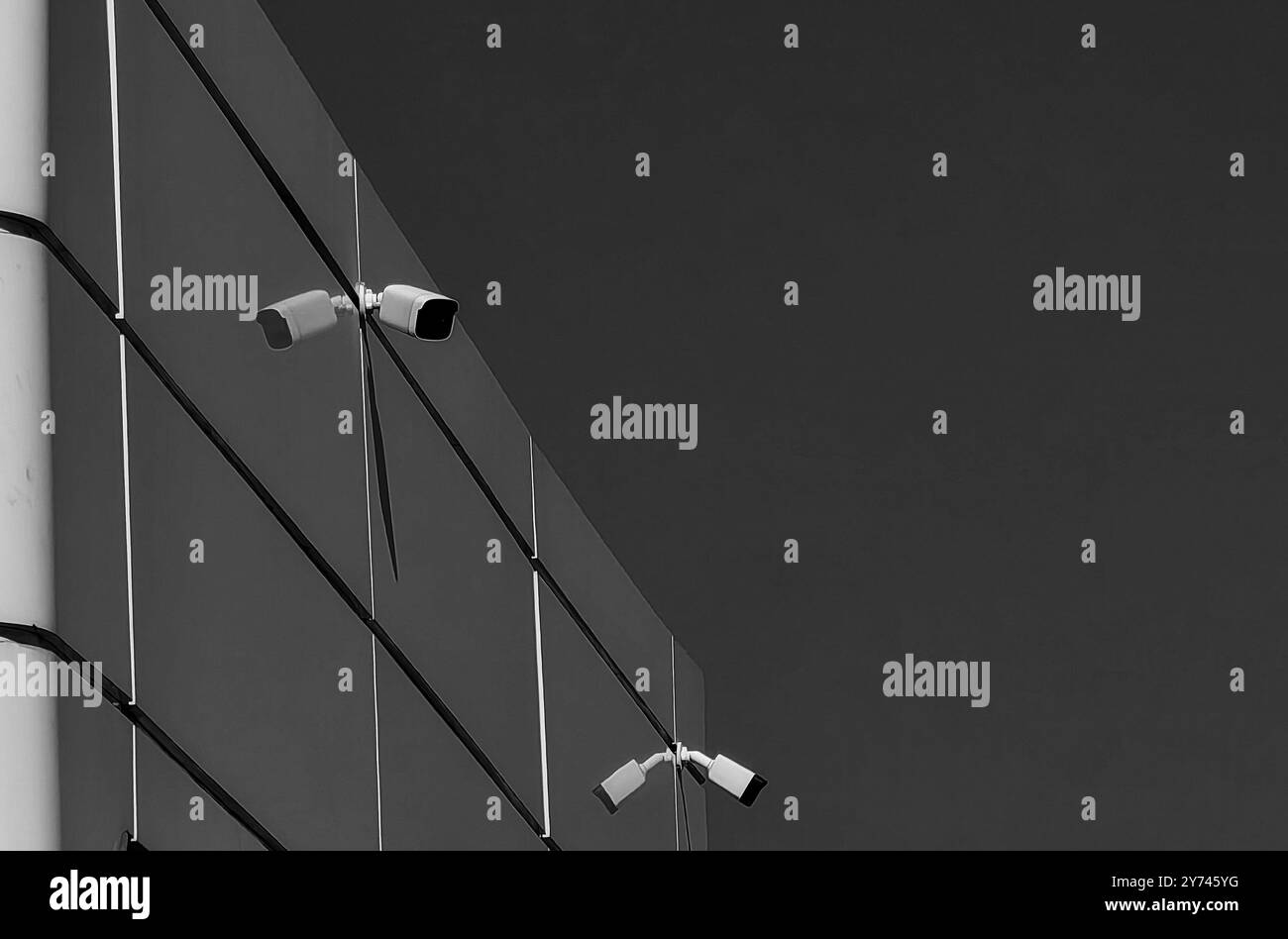 Someone Always Watching: Dual Surveillance Around the Corner Stock ...