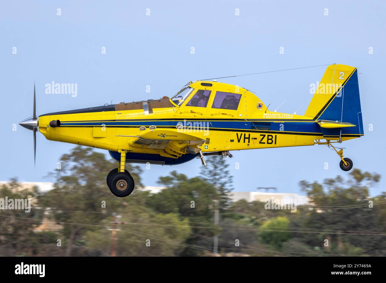 XO Aviation Air Tractor AT-802 (REG: VH-ZBI) on a long ferry flight ...