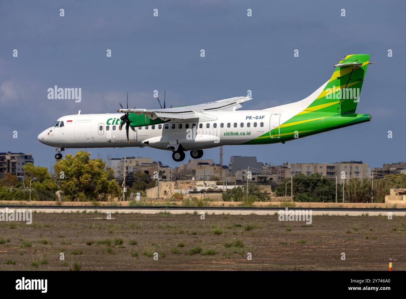 Citilink ATR-72-600 (ATR-72-212A) (REG: PK-GAF) returning back after ...