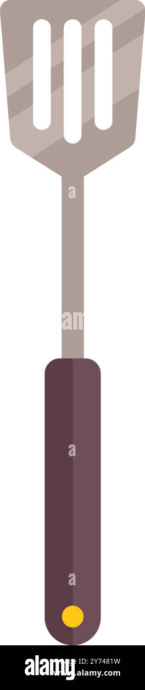 Simple metal spatula with wooden handle for cooking and serving food ...