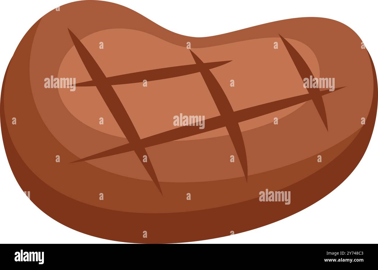 Grilled beef steak with grill marks, showing a delicious piece of meat ...