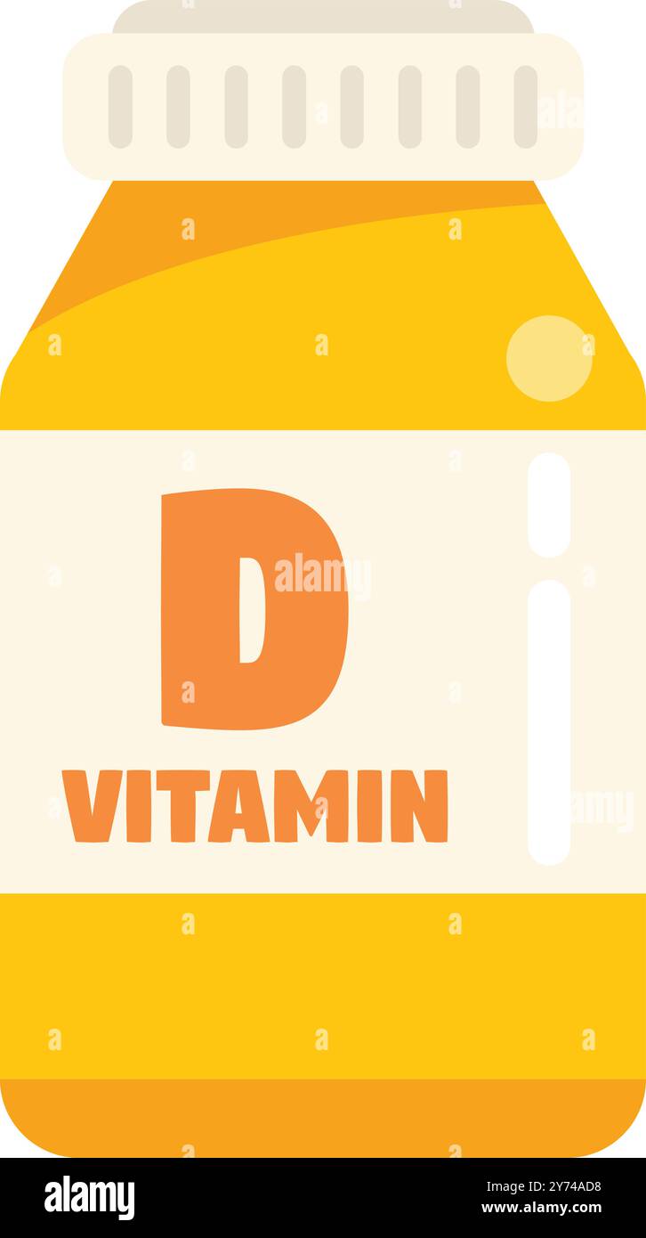 Vitamin d bottle is standing, showcasing its role in supporting overall ...