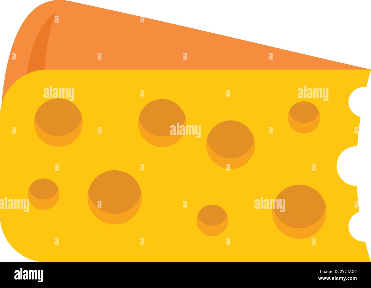 Cartoon illustration featuring a partially eaten triangular slice of ...