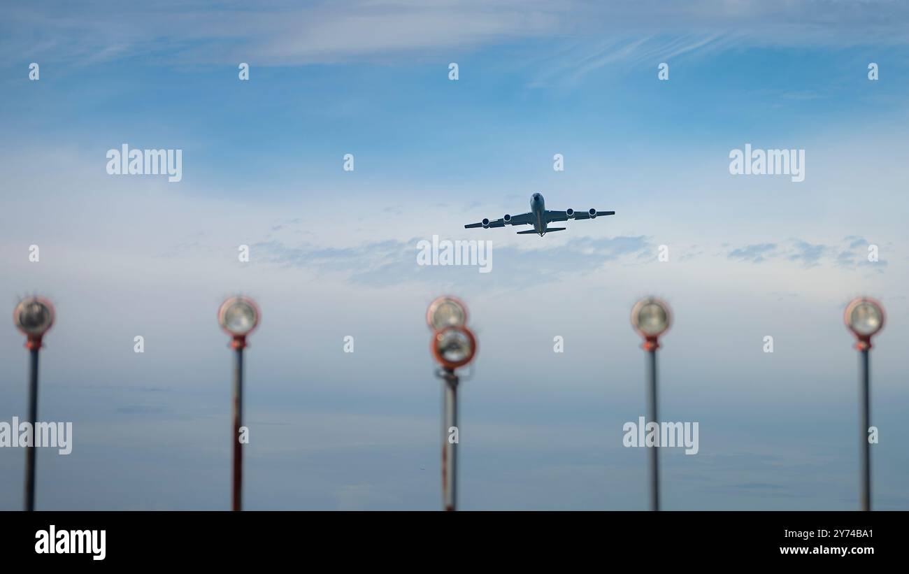 A KC-135 Stratotanker aircraft assigned to the 6th Air Refueling Wing ...