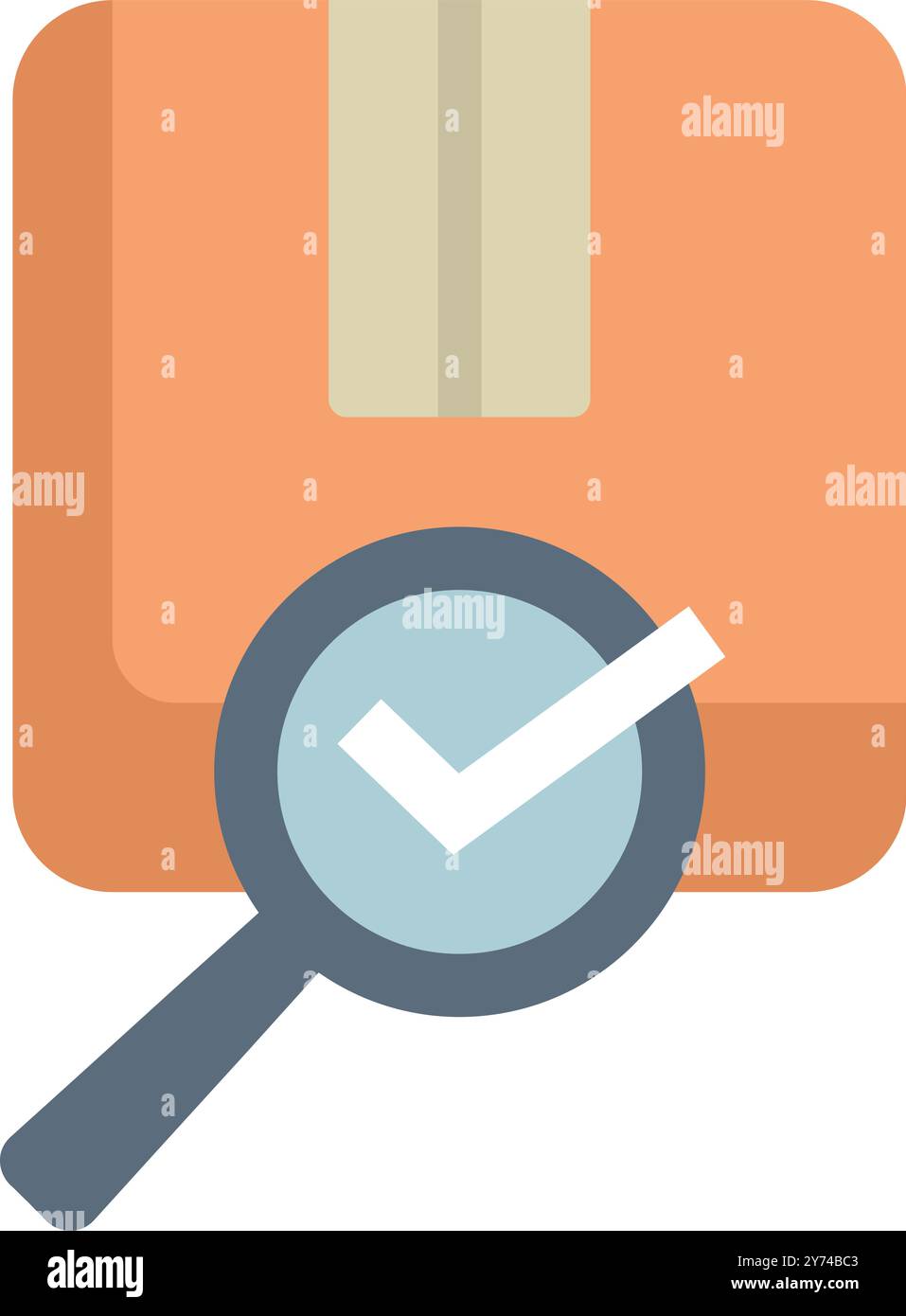 Online inspection package check Stock Vector Images - Alamy