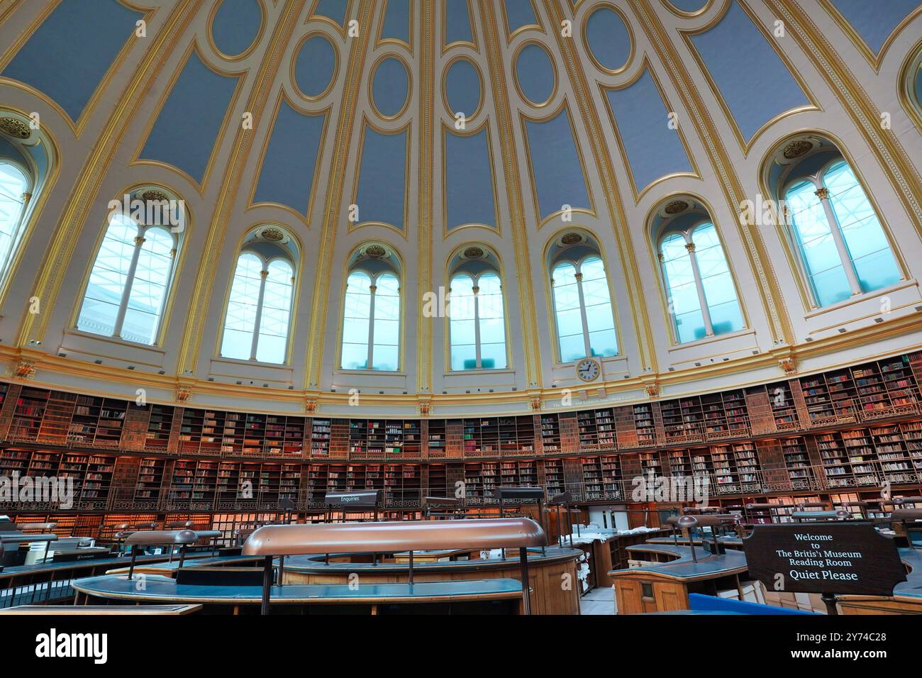 Great domed reading room of the British Museum, known as the source of ...