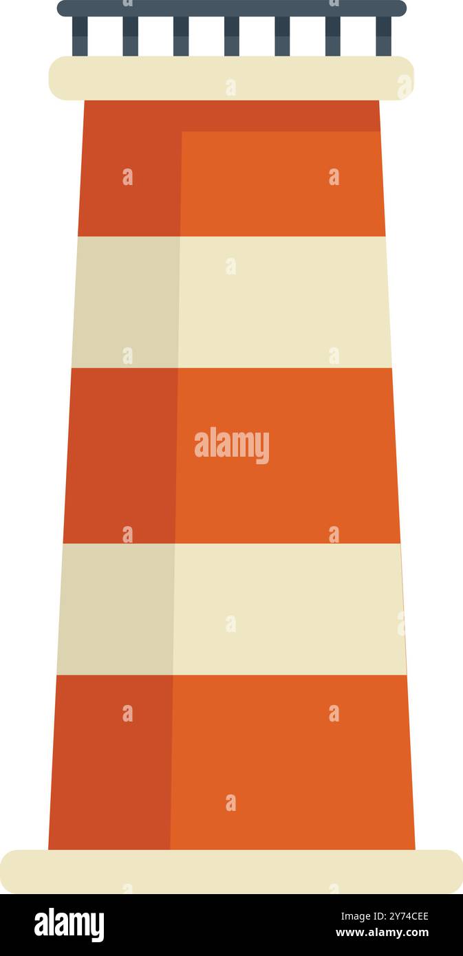 Tall, sturdy lighthouse stands ready to guide ships with its powerful ...