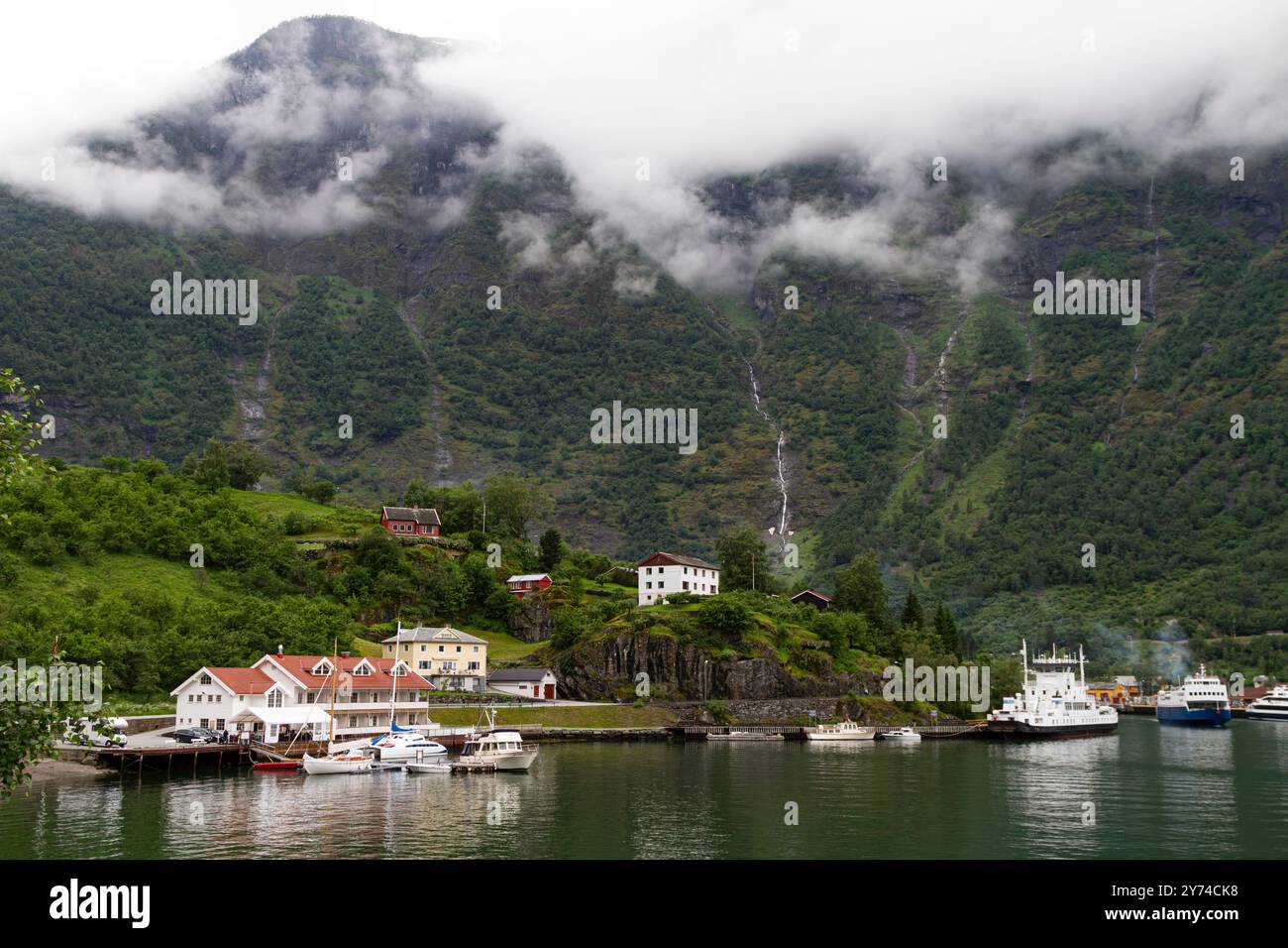 Views from the Bergen Railway route from Myrdal to the town of Flåm, Norway Stock Photo - Alamy