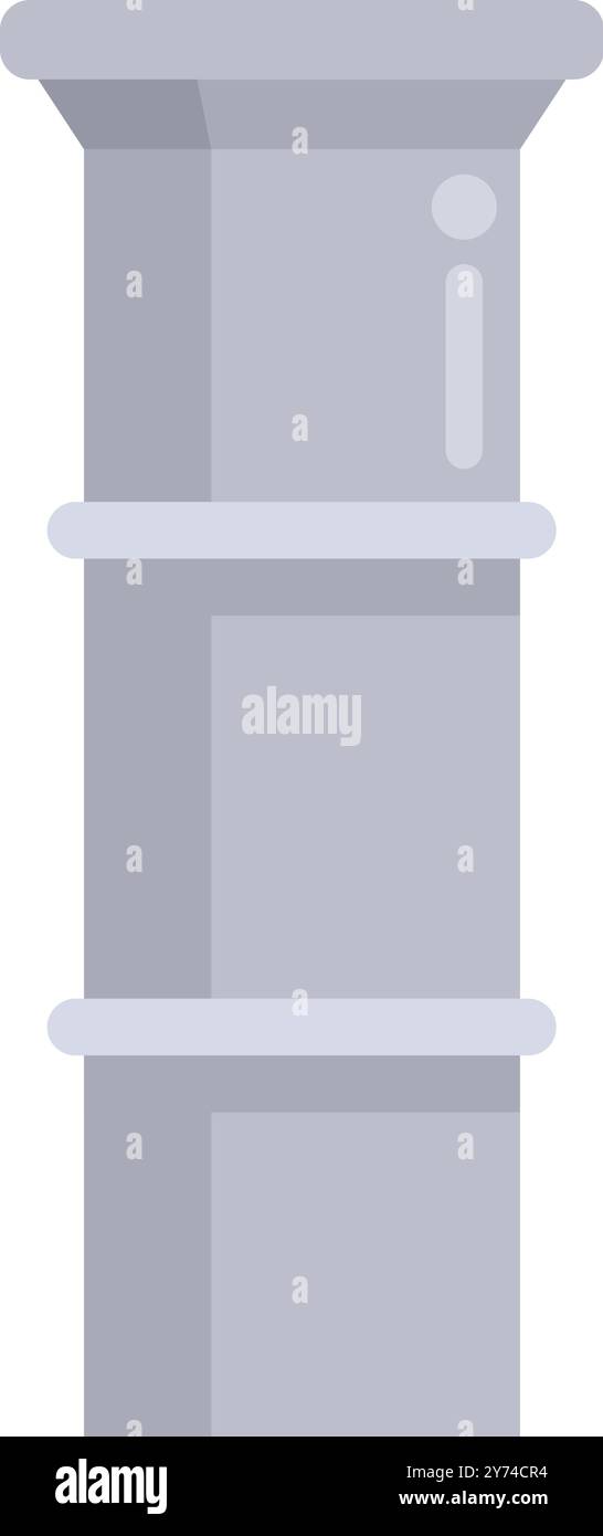 This illustration features a simple yet elegant ancient greek column ...