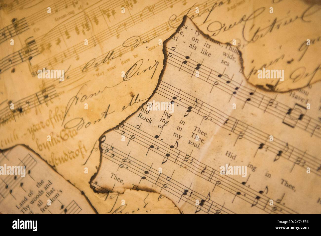 Cursive handwriting sheets hi-res stock photography and images - Alamy