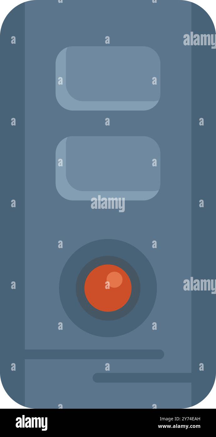 Computer case icon showing the power button light, indicating the ...