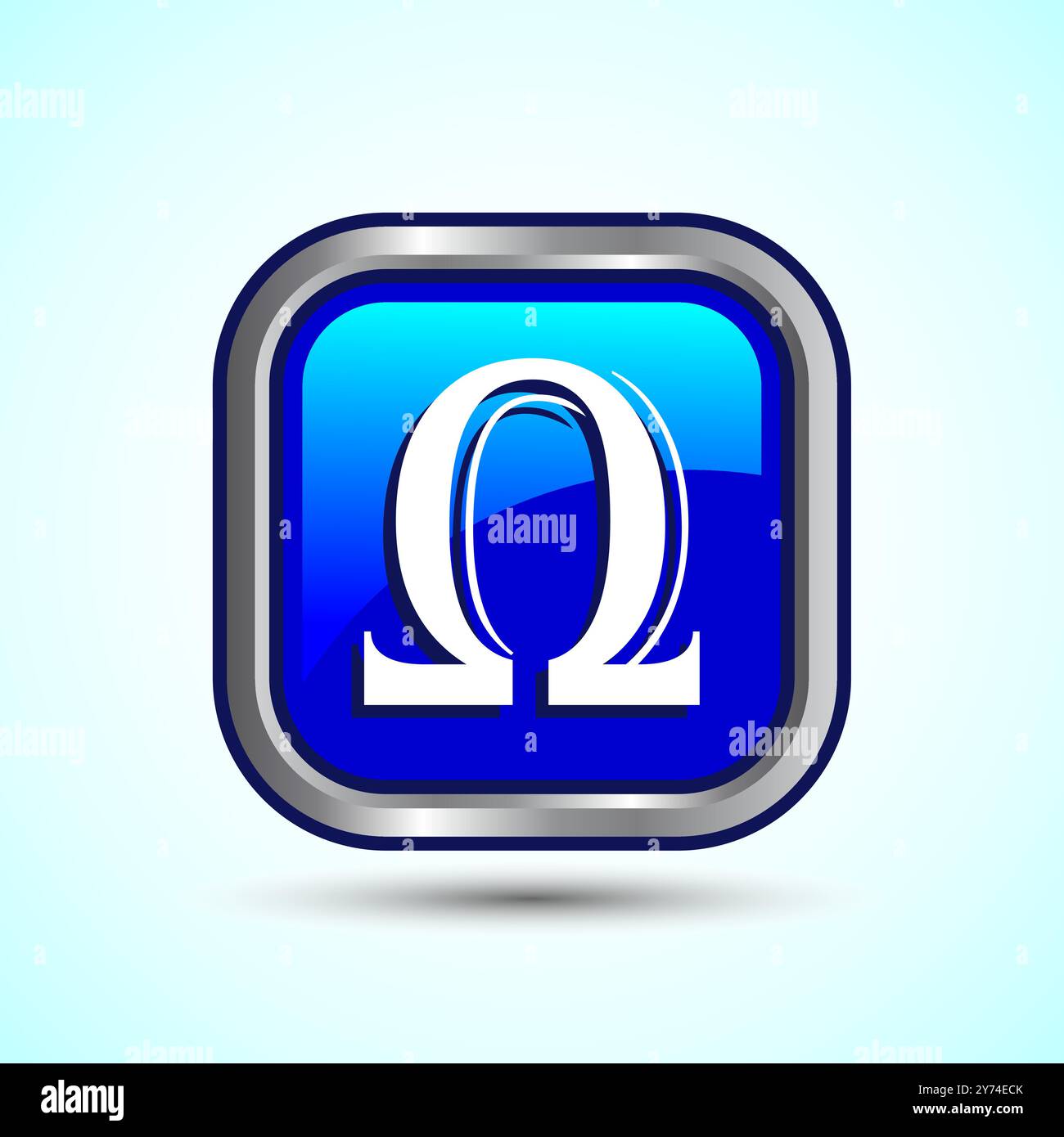 Omega Icon Design Illustration, Omega Letter Icon For Apps and Websites ...