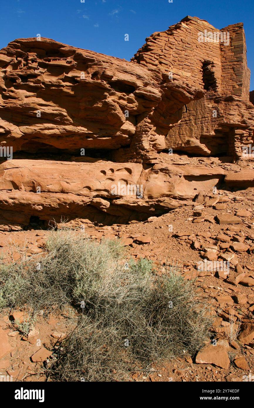 The Arizona Desert Southwest looking at the Adobe Pueblos made by the ...