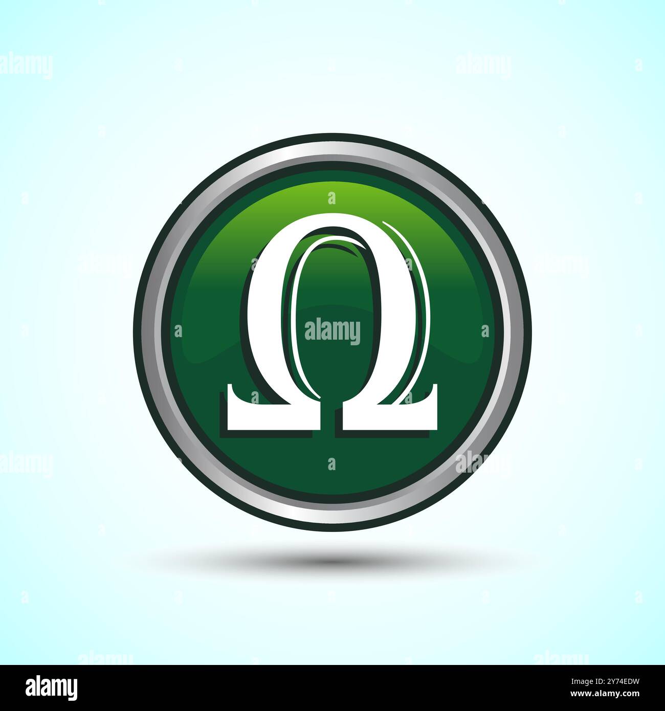 Omega Icon Design Illustration, Omega Letter Icon For Apps and Websites ...
