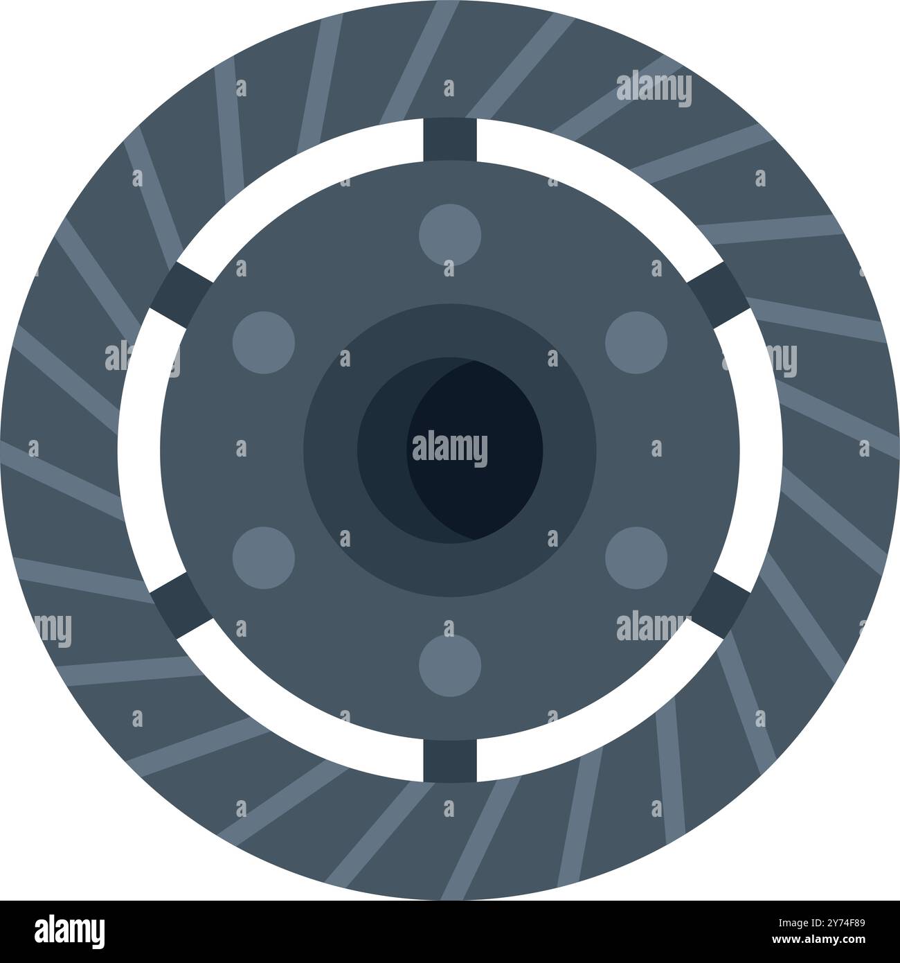 Car clutch disc with grooves for friction, clutch plate showing detail ...