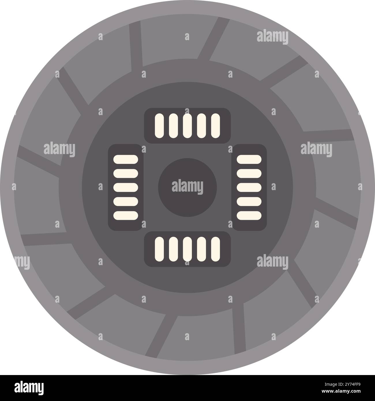 Car clutch disc with friction lining for automotive transmission system ...
