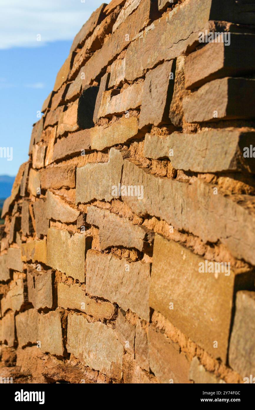 The Arizona Desert Southwest looking at the Adobe Pueblos made by the ...