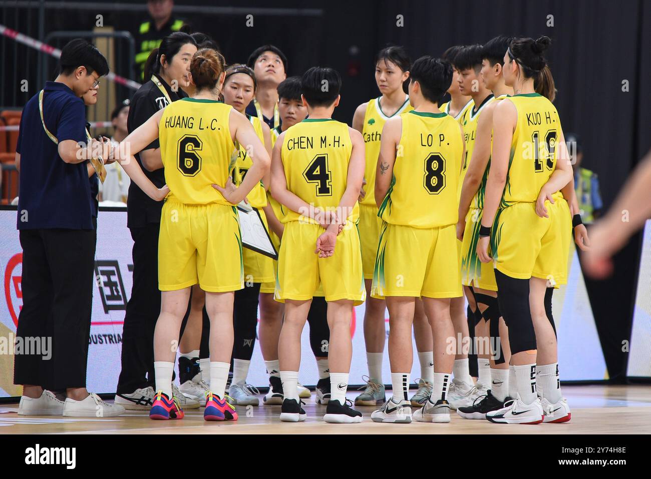 Chengdu, China. 27 September, 2024. Cathay Life vs Sichuan Yuanda Meile ...