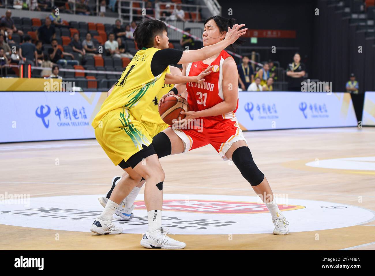 Chengdu, China. 27 September, 2024. Cathay Life vs Sichuan Yuanda Meile ...