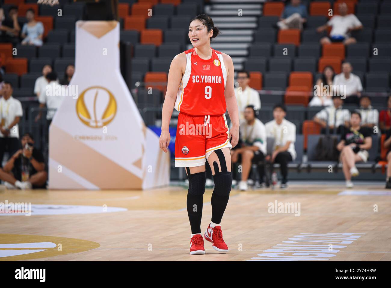 Chengdu, China. 27 September, 2024. Cathay Life vs Sichuan Yuanda Meile ...