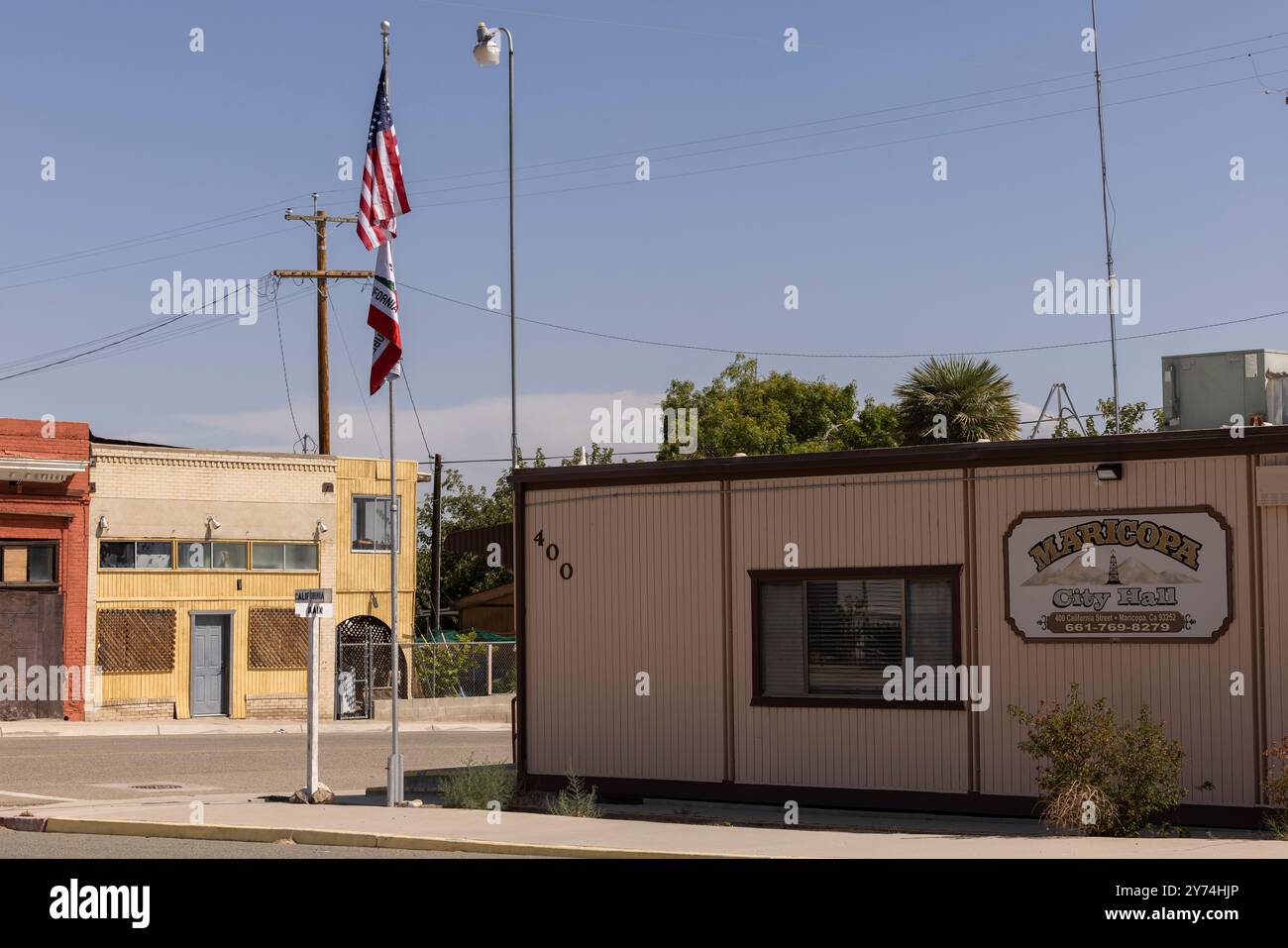 Maricopa, California, USA - September 20, 2024: Afternoon sun shines on ...