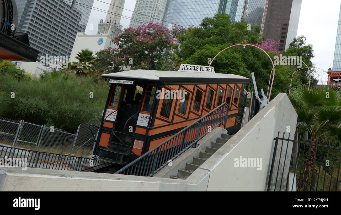 Los Angeles, California, USA 19th September 2024 Angels Flight Cable ...