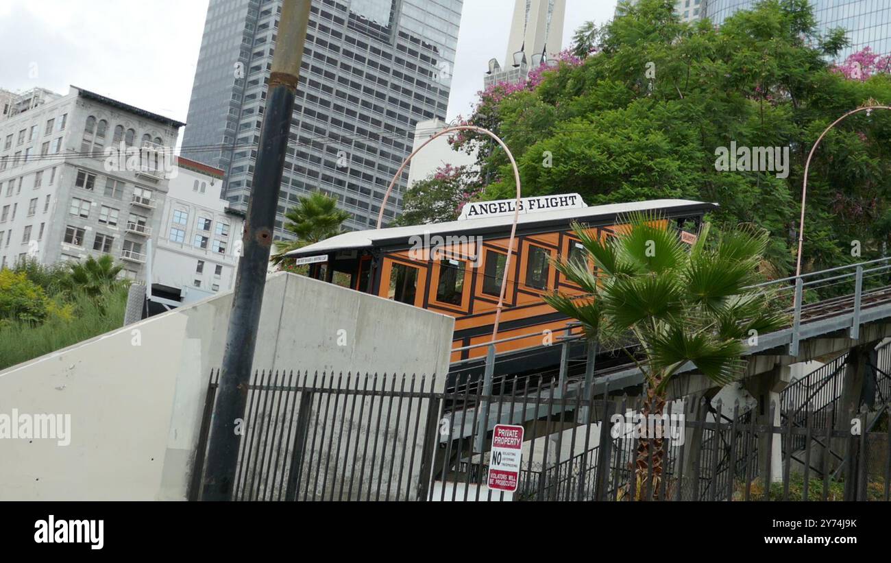 Los Angeles, California, USA 19th September 2024 Angels Flight Cable ...