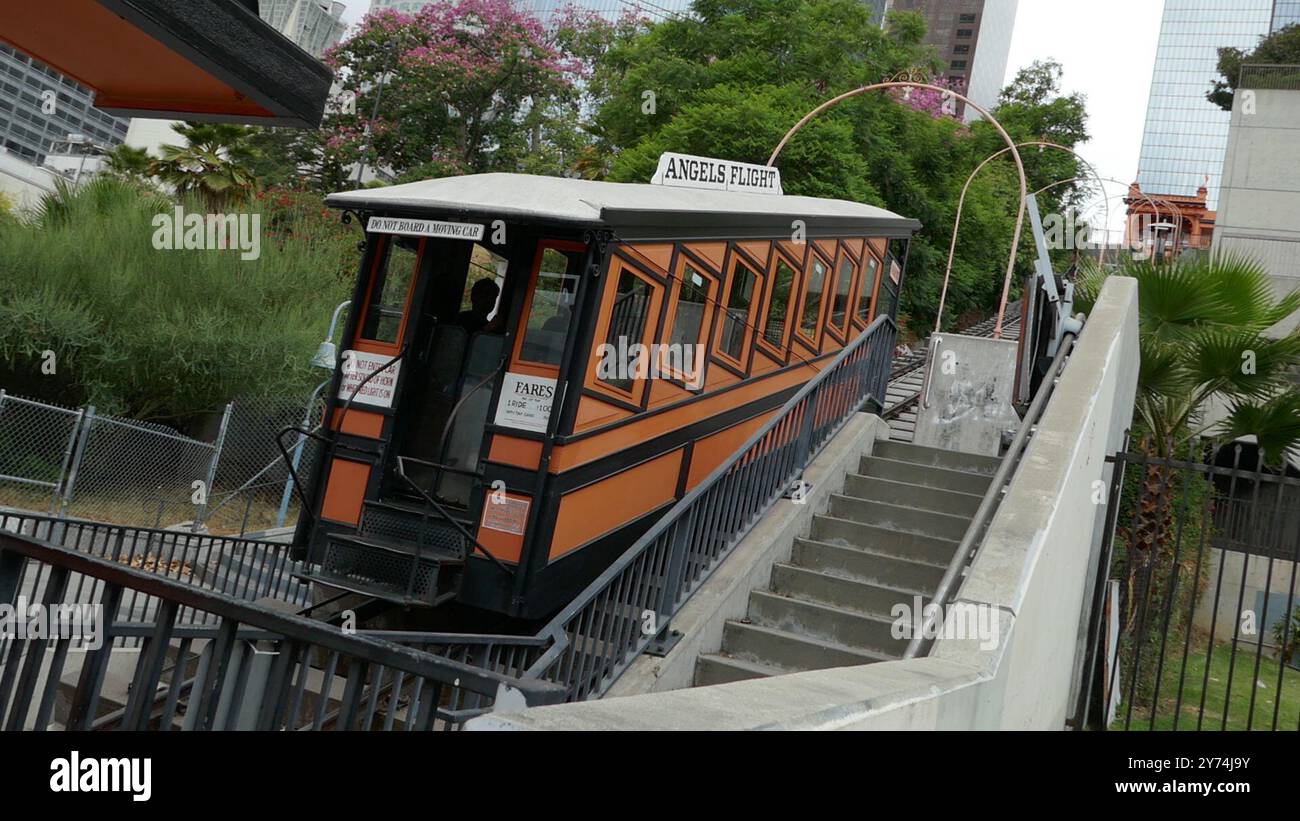 Los Angeles, California, USA 19th September 2024 Angels Flight Cable ...