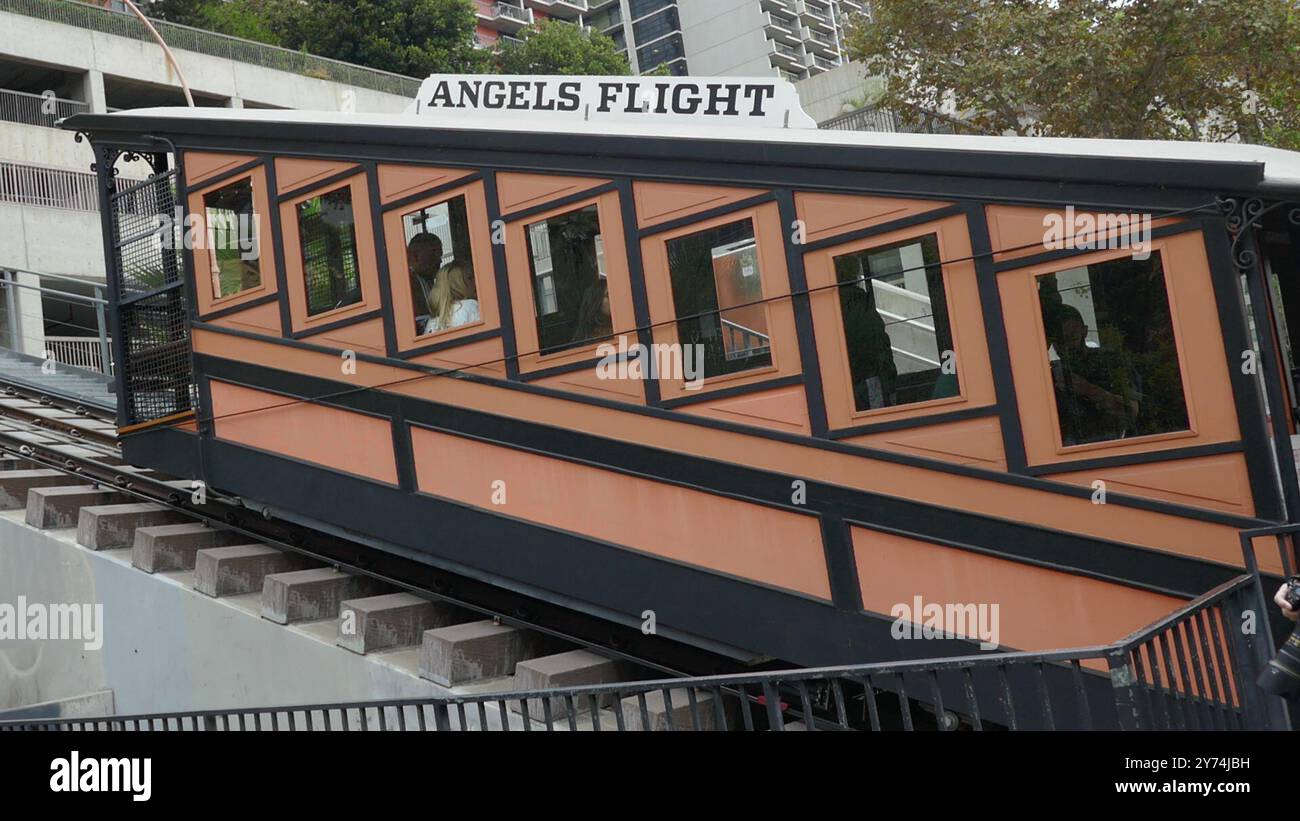 Los Angeles, California, USA 19th September 2024 Angels Flight Cable ...