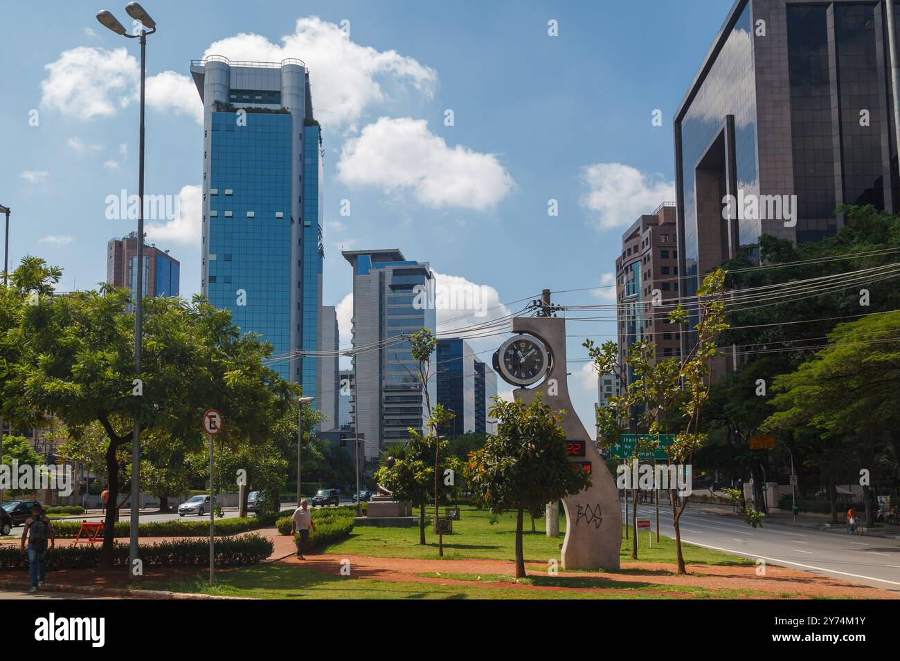The Business Office tower buildings in Faria Lima, Sao Paulo, Brazil ...