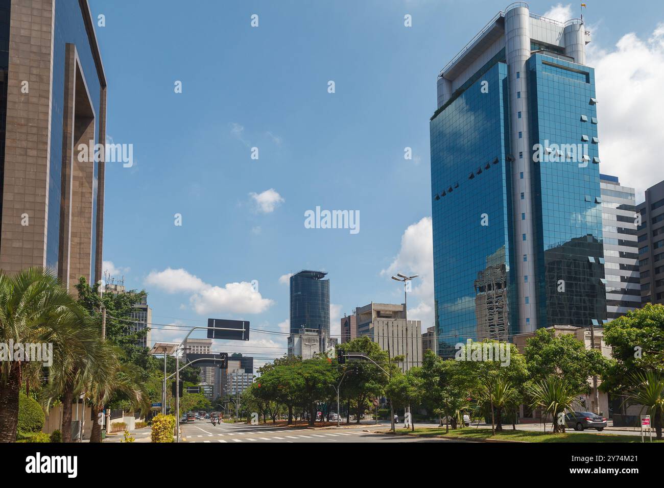 The Business Office tower buildings in Faria Lima, Sao Paulo, Brazil ...