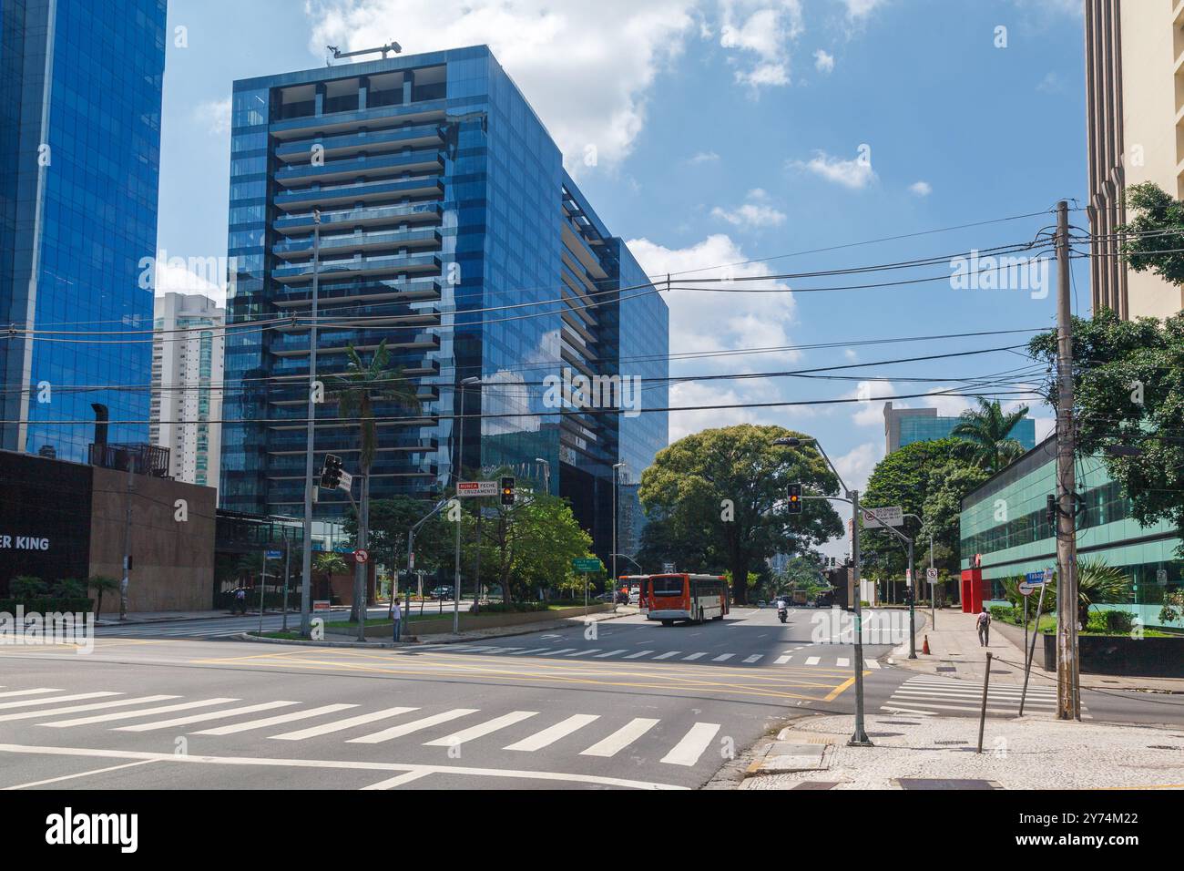 The Business Office tower buildings in Faria Lima, Sao Paulo, Brazil ...