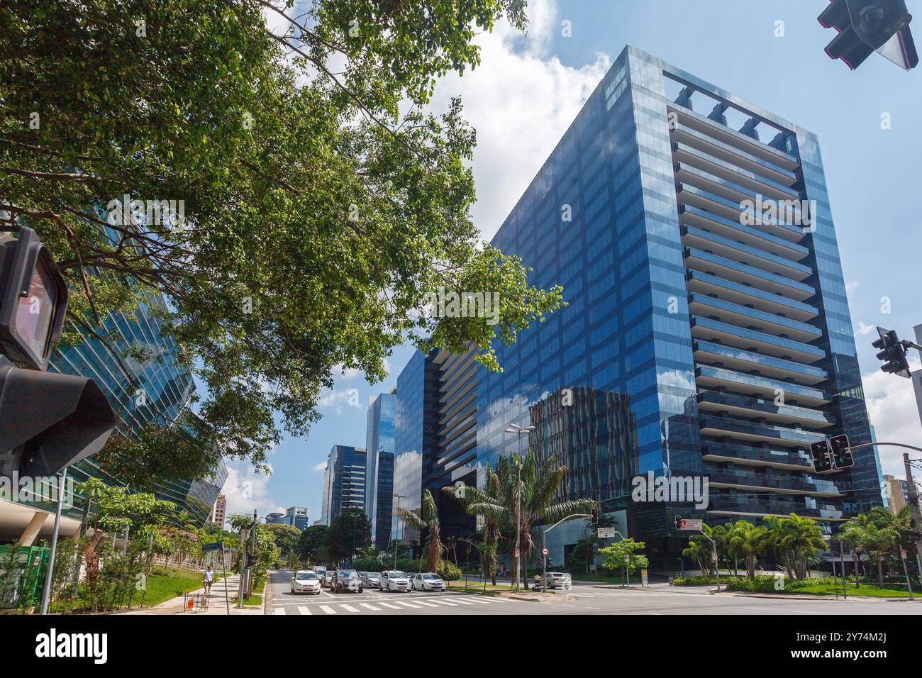 The Business Office tower buildings in Faria Lima, Sao Paulo, Brazil ...