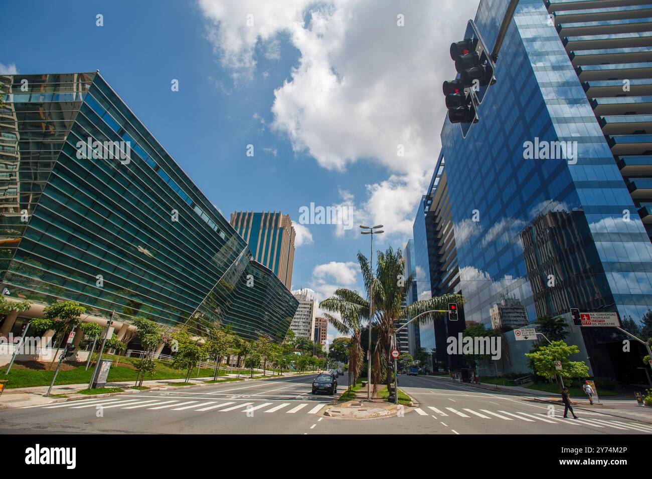 The Business Office tower buildings in Faria Lima, Sao Paulo, Brazil ...
