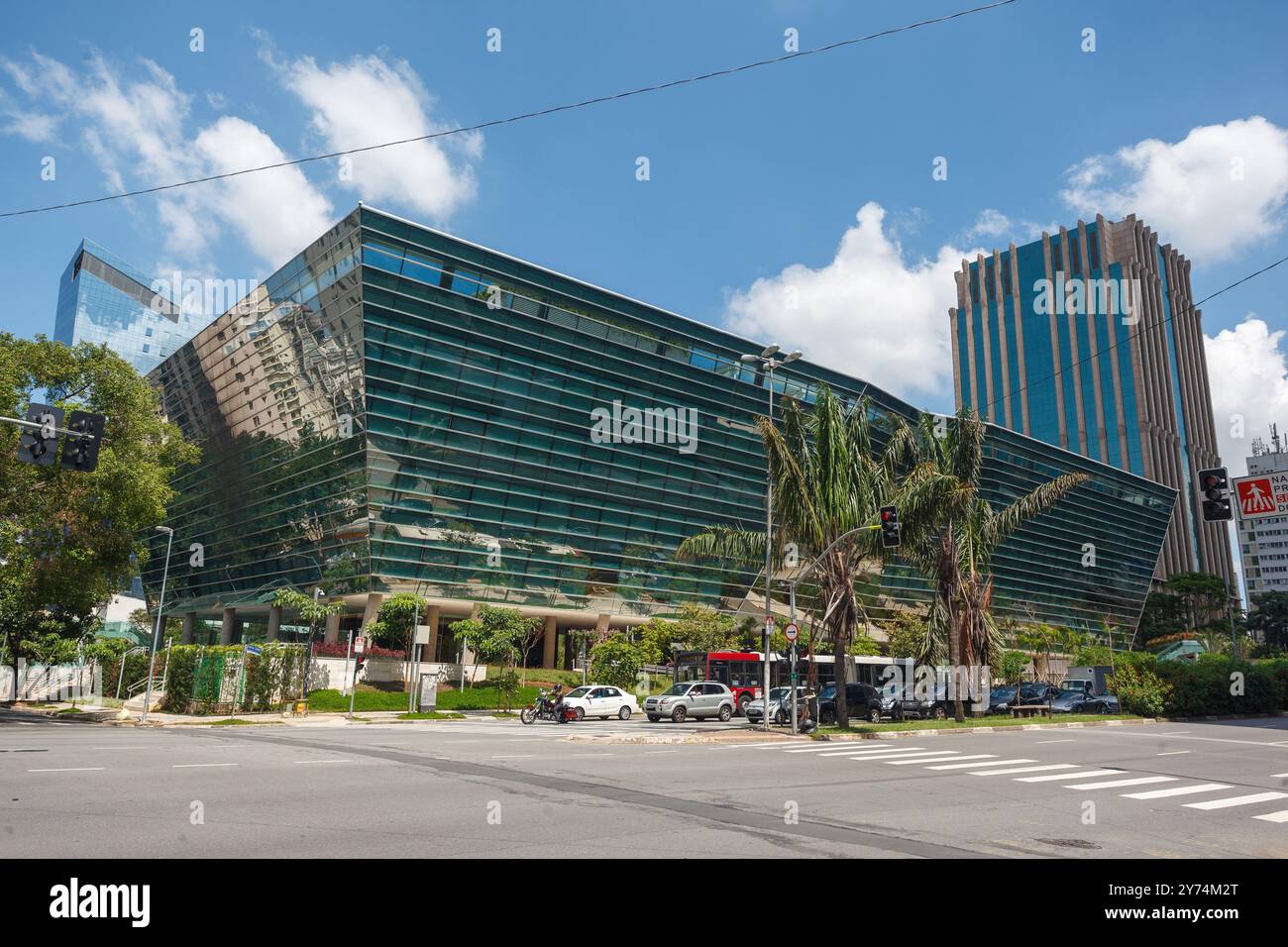 The Business Office tower buildings in Faria Lima, Sao Paulo, Brazil ...