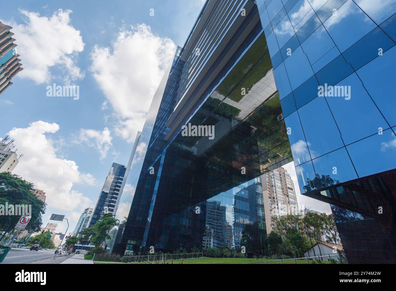The Business Office tower buildings in Faria Lima, Sao Paulo, Brazil ...