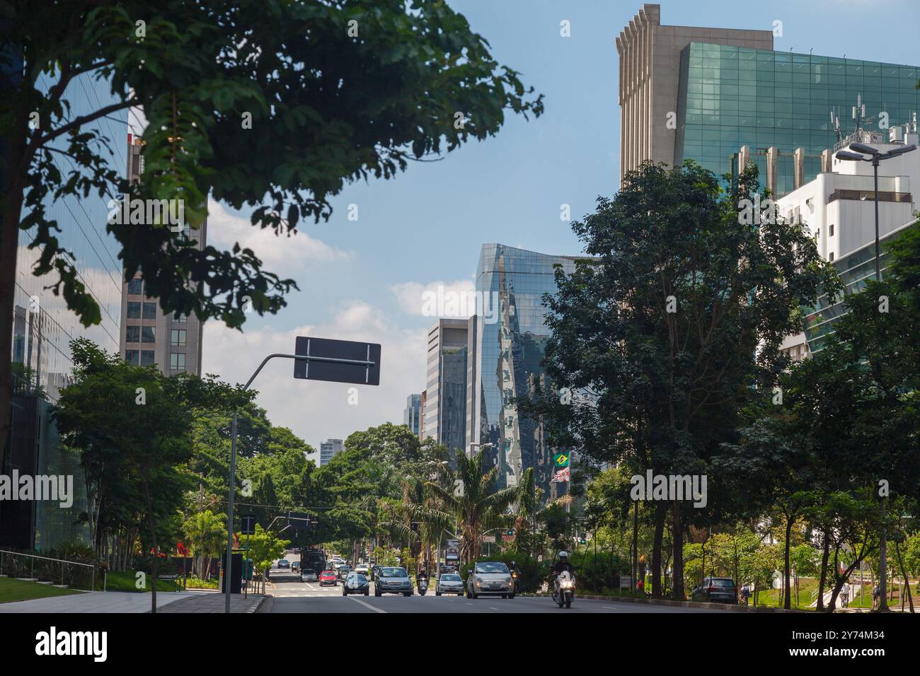 The Business Office tower buildings in Faria Lima, Sao Paulo, Brazil ...