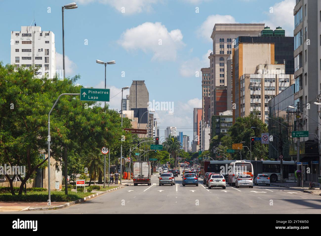 The Business Office tower buildings in Faria Lima, Sao Paulo, Brazil ...