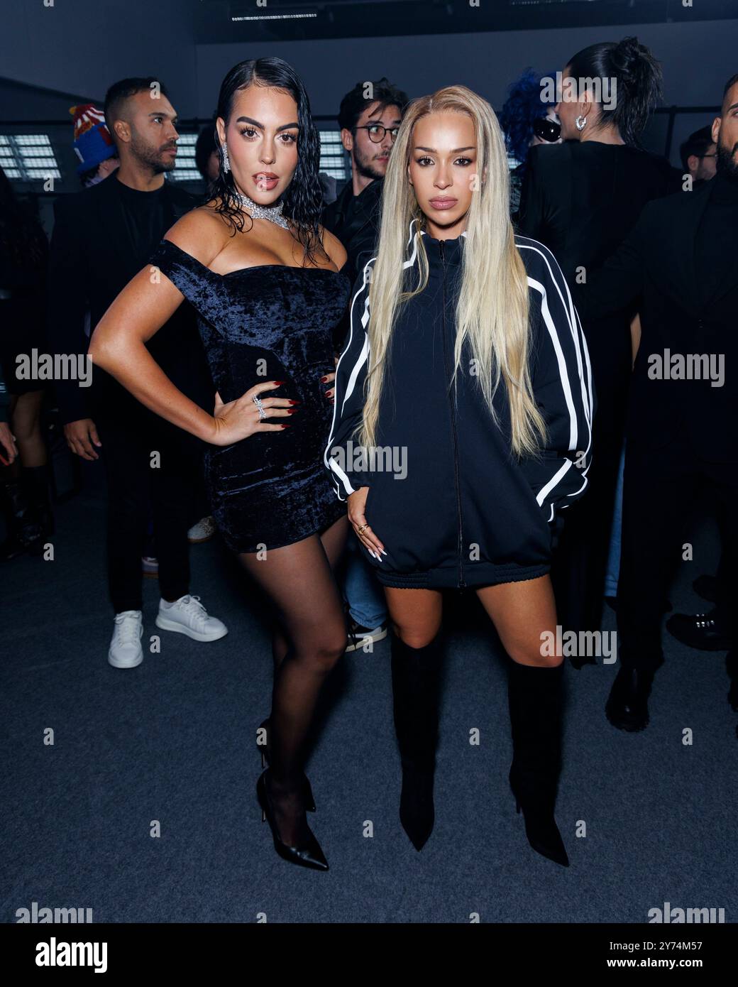 Paris, Frankreich. 27th Sep, 2024. Georgina Rodriguez and Bad Gyal attend VETEMENTS Spring ...