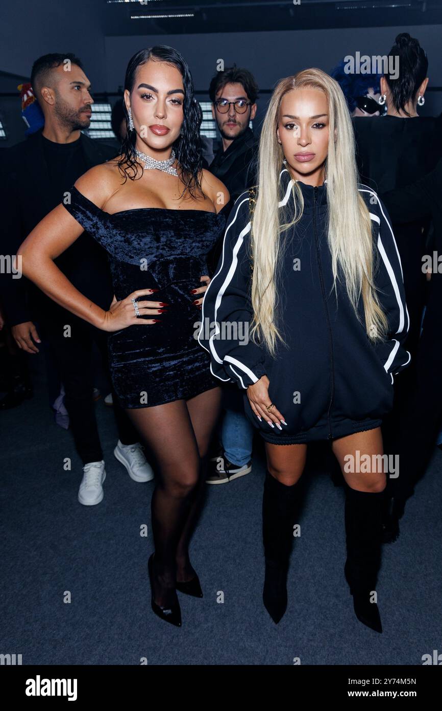 Paris, Frankreich. 27th Sep, 2024. Georgina Rodriguez and Bad Gyal attend VETEMENTS Spring ...